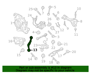 2012-2025 Porsche 911 Ft Lower Control Arm 9P1-505-223-B | OEM Parts Online