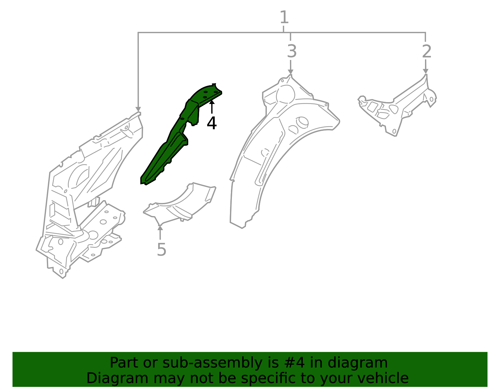 41007347177 - Wheel Housing Side Panel Brace (41-00-7-347-177) | BMW of ...