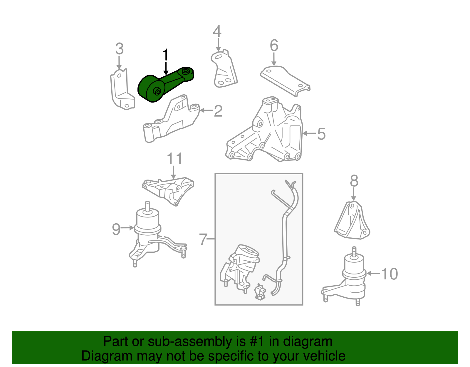 2007-2017 Toyota Engine Moving Control Rod 12363-0P012 | OEM Parts Online