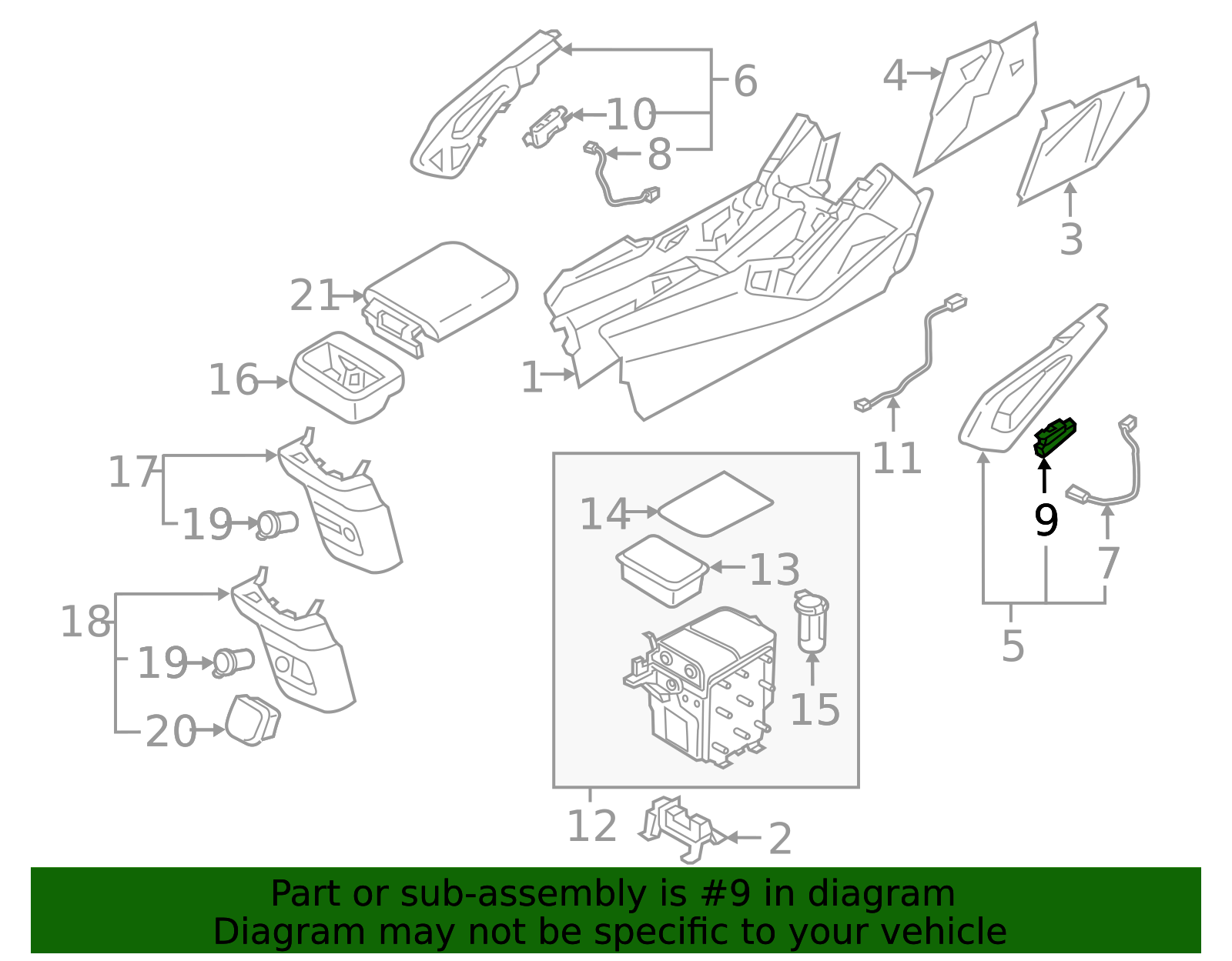 2020-2022 Kia Telluride Seat Heat Switch 93315-S9000 | TascaParts.com