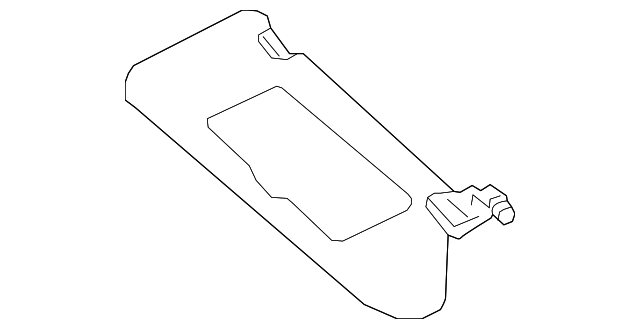 96401-9DJ0B - Sun-Visor - 2019-2023 Nissan Maxima | Nissan OEM Parts Direct