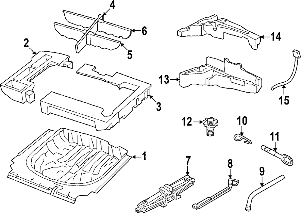 2022-2024 Volkswagen GTI Trunk Lining 5H6-863-544 | VW Direct Auto Parts
