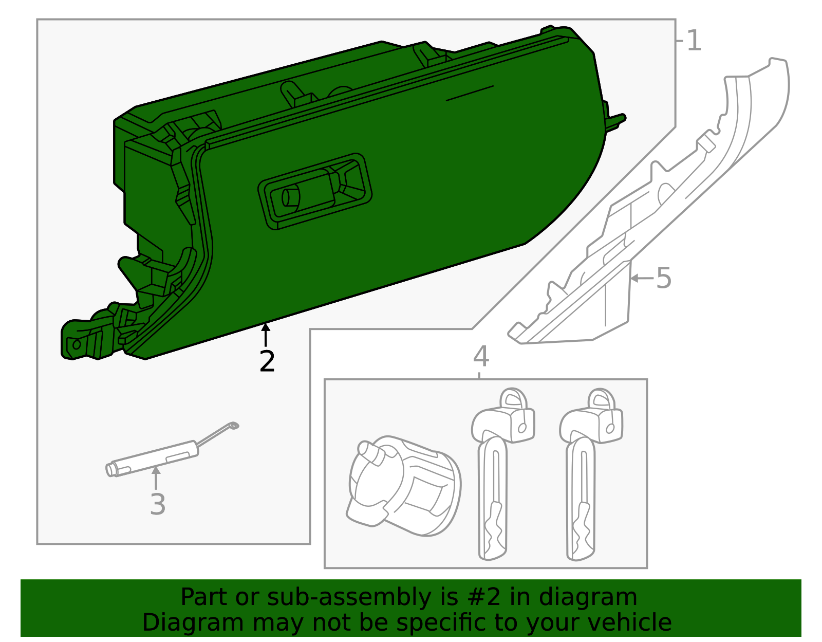 2025 Toyota 4Runner Glove Box Door 55501-35030-C4 | Toyota Parts Center