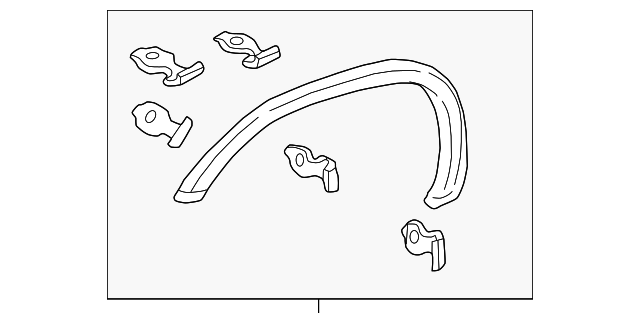OEM 2000-2006 Toyota Tundra Wheel Opening Molding Part # 75085-0C010 ...