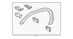 75085-0C010 - Wheel Opening Molding 2000-2006 Toyota Tundra | Longo ...