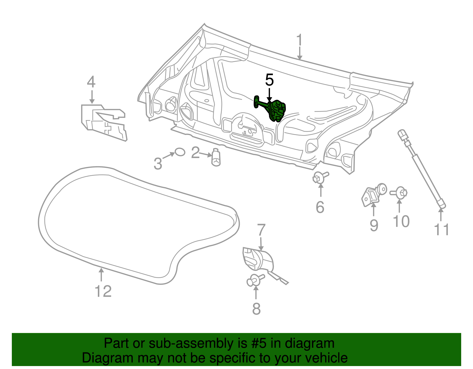 4589244AH - Decklid Latch - 2008-2014 Mopar | Mopar Parts Canada