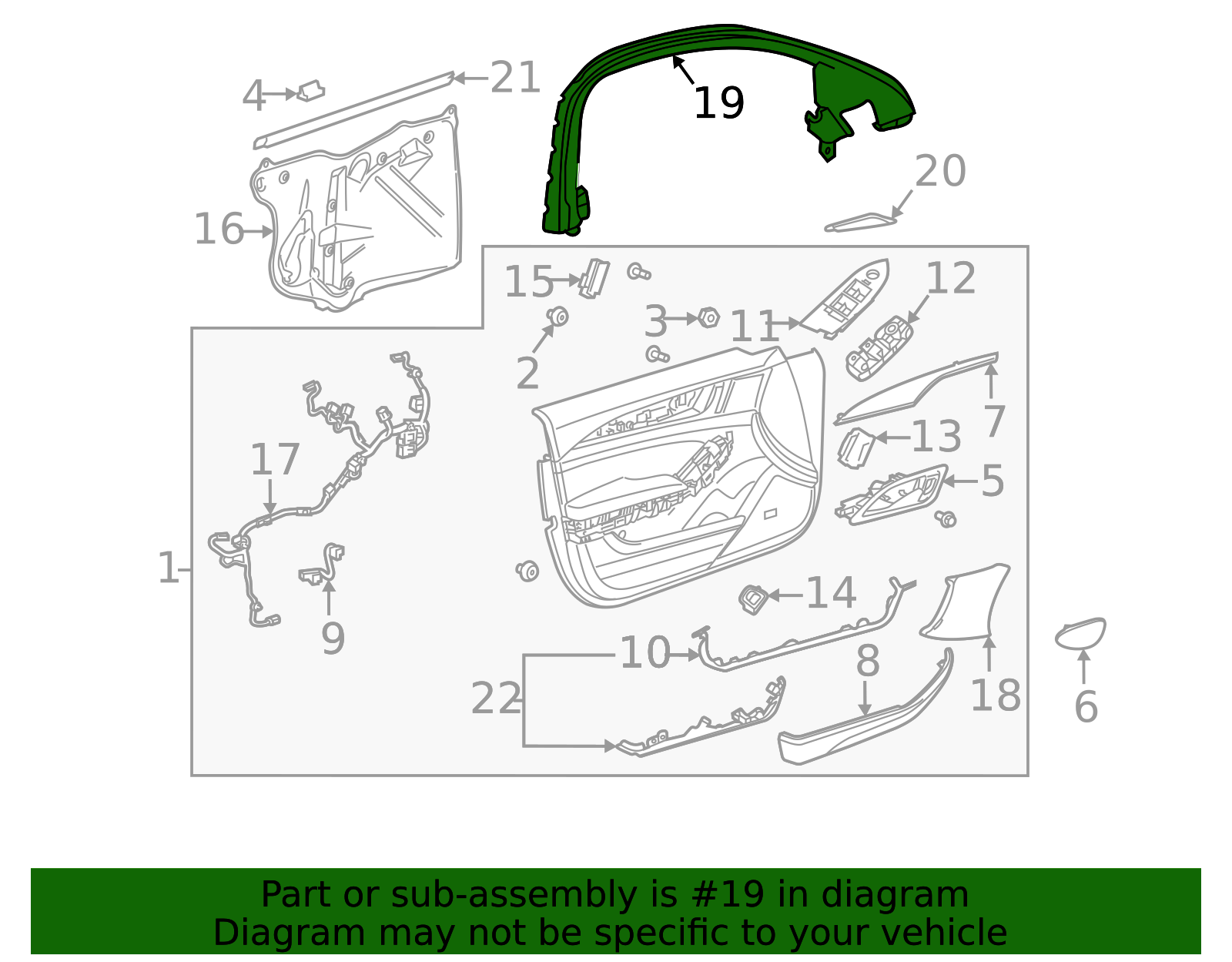 2020-2025 Cadillac CT5 Upper Molding 86796934 | Courtesy Parts