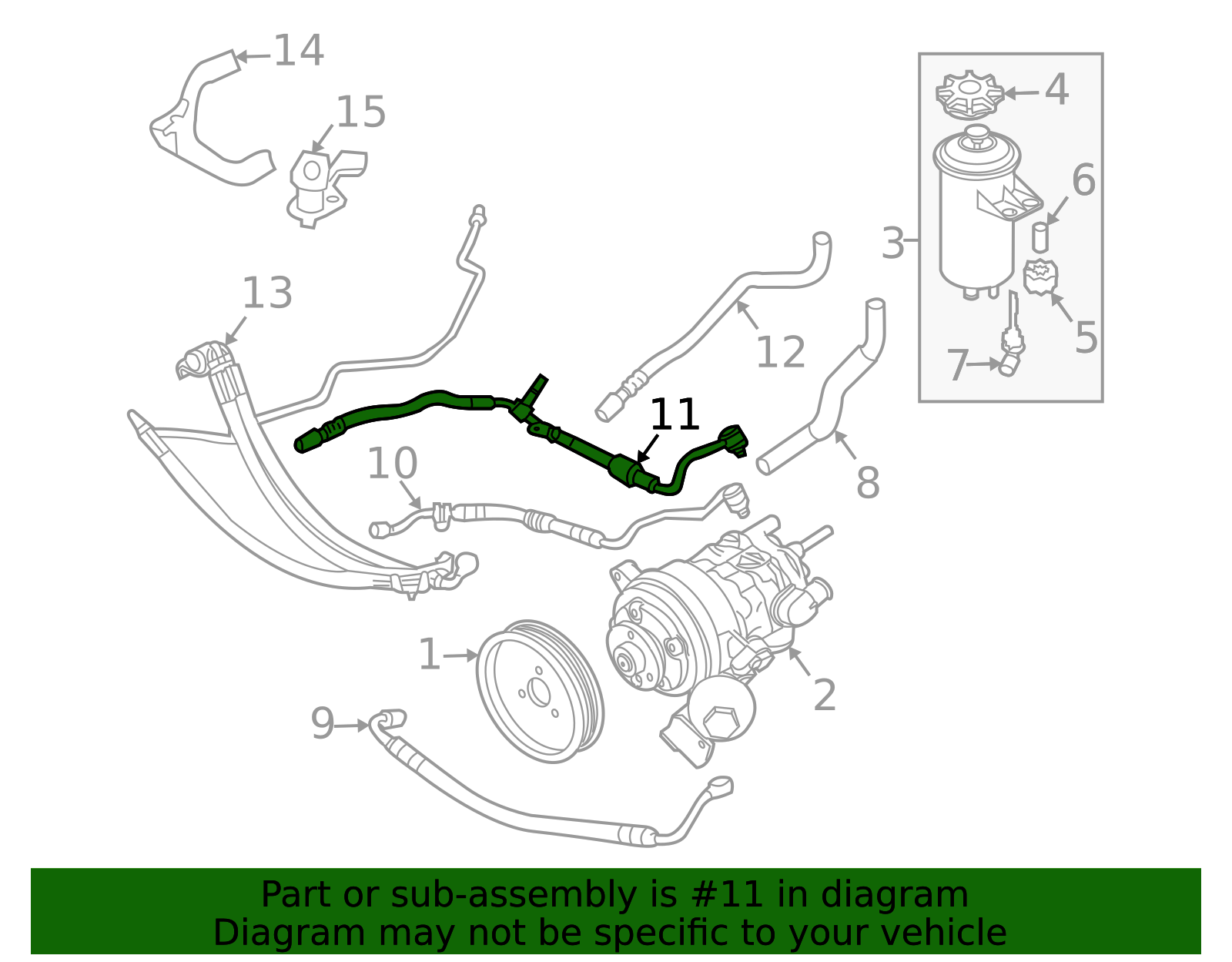 2002-2008 BMW Power Steering Return Hose 32-41-6-753-820 | BMW OEM Parts