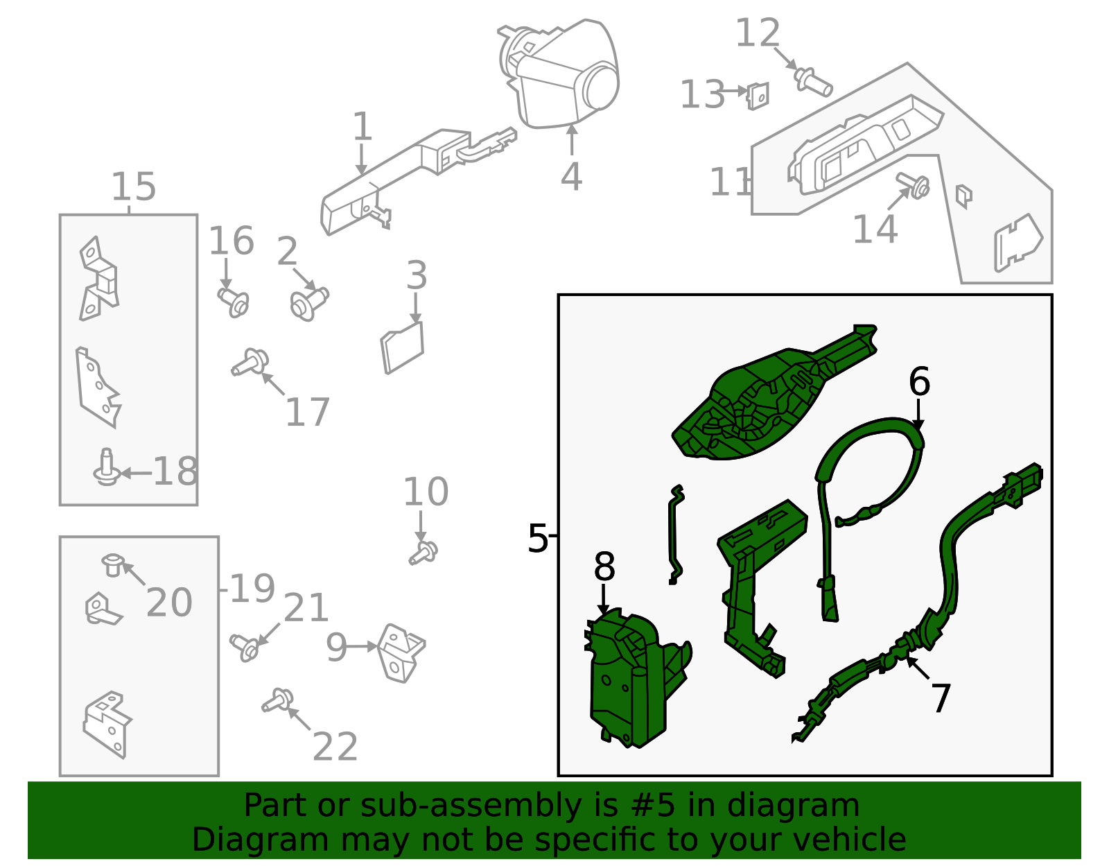 2021-2025 Ford Bronco Latch Assembly N2DZ-78219A64-A | Miracle Ford Parts