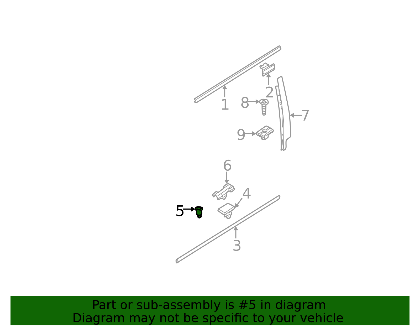 51131960127 - Side Molding Grommet (51-13-1-960-127) | BMW of South ...