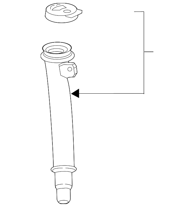 Windshield Washer Solvent Container Filler Tube 84762130 | Shop Matick ...