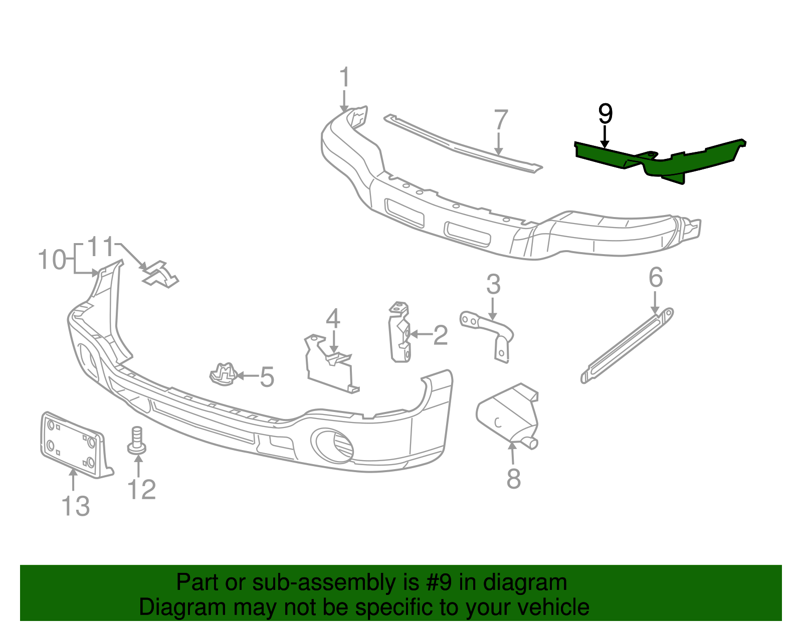 2003-2007 GMC Outer Filler 15102066 | Shop Matick Buick GMC