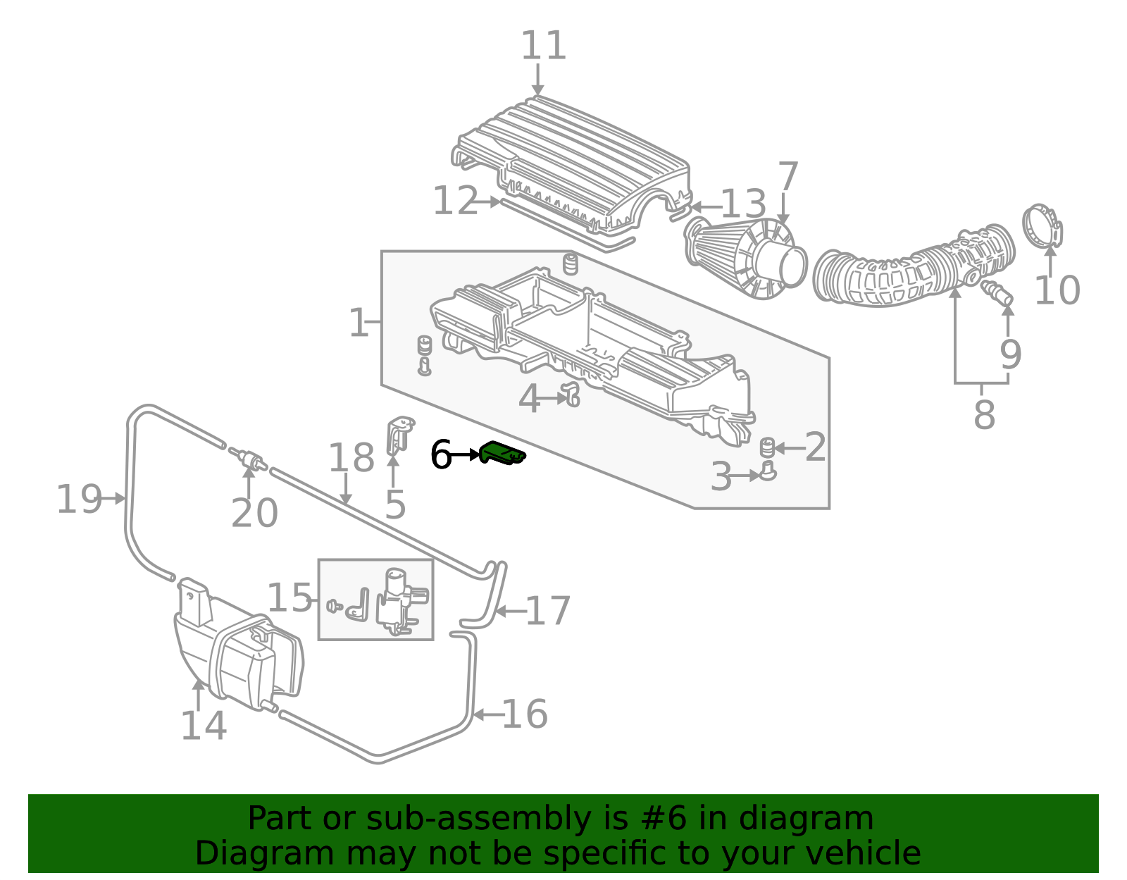 17202-PCX-000 - Air Cleaner Body Stay 2000-2009 Honda S2000 | Honda ...
