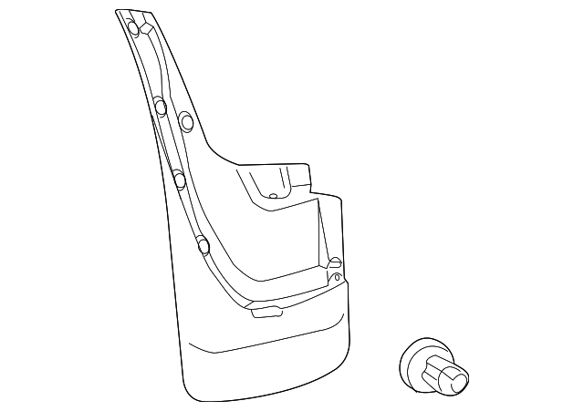 2016-2021 Toyota Land Cruiser Mud Guard 76626-60350 | Toyota Parts Center