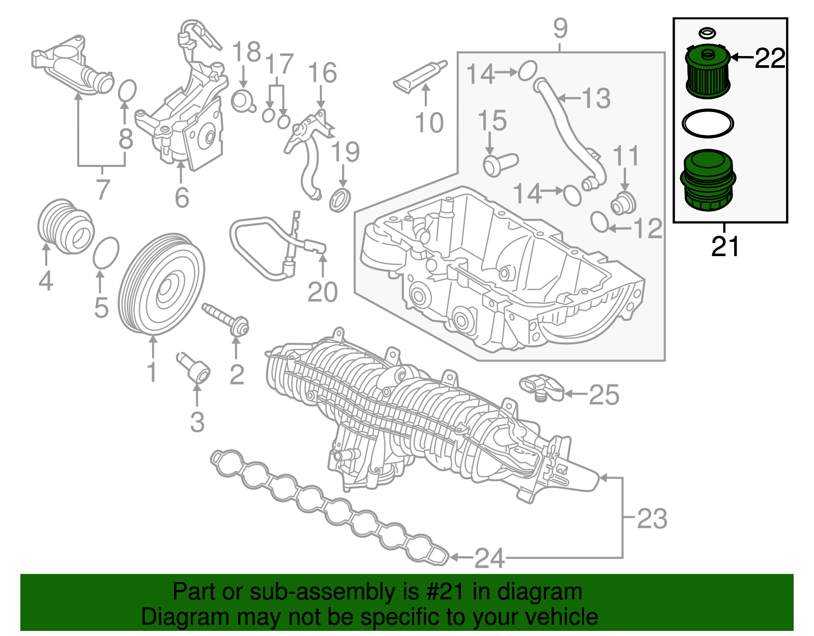 2015-2025 Volvo Filter Assembly 32140027 | OEM Parts Online
