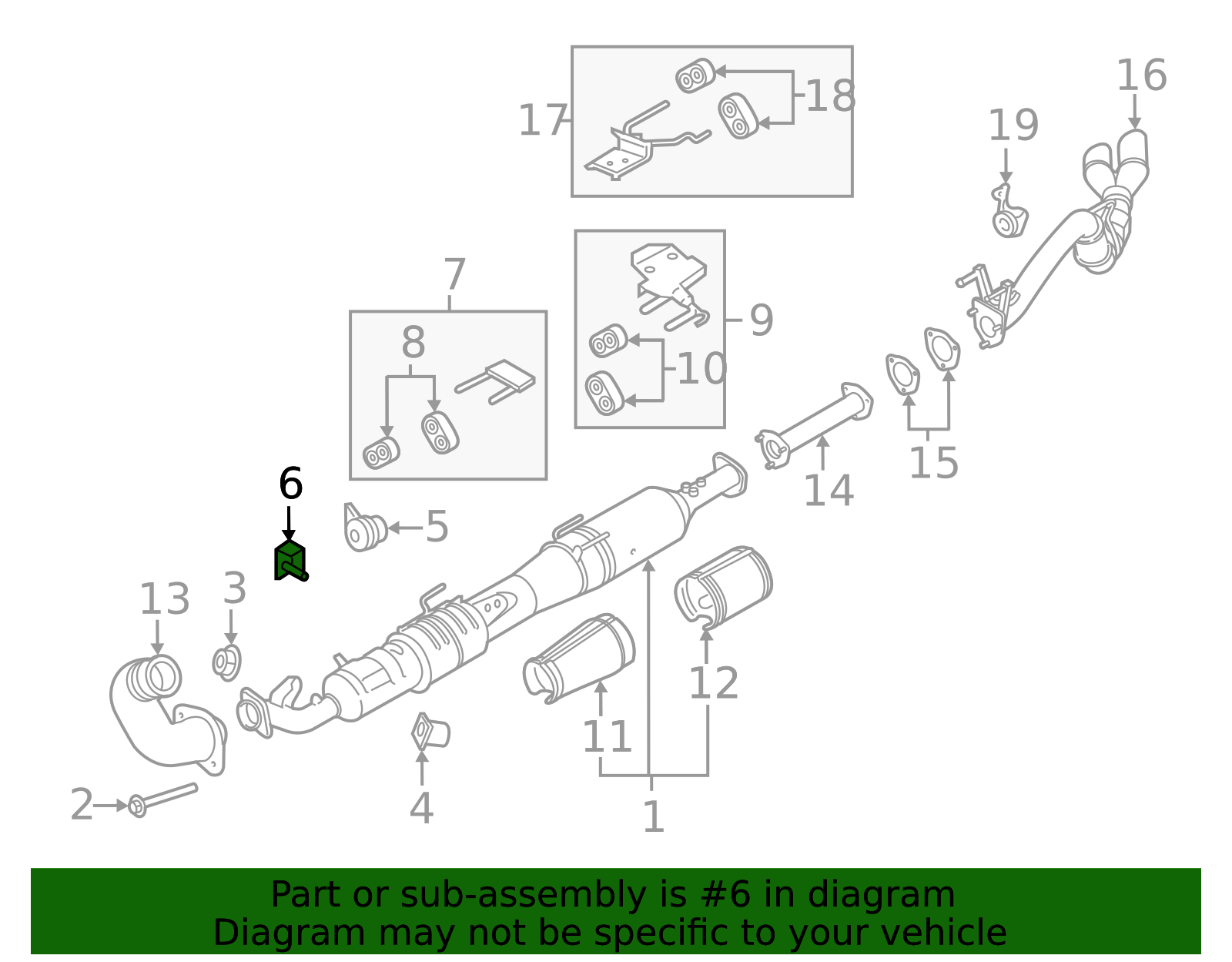2020-2022 Ford | Exhaust System Hanger Bracket | LC3Z-5A242-B | Walls ...