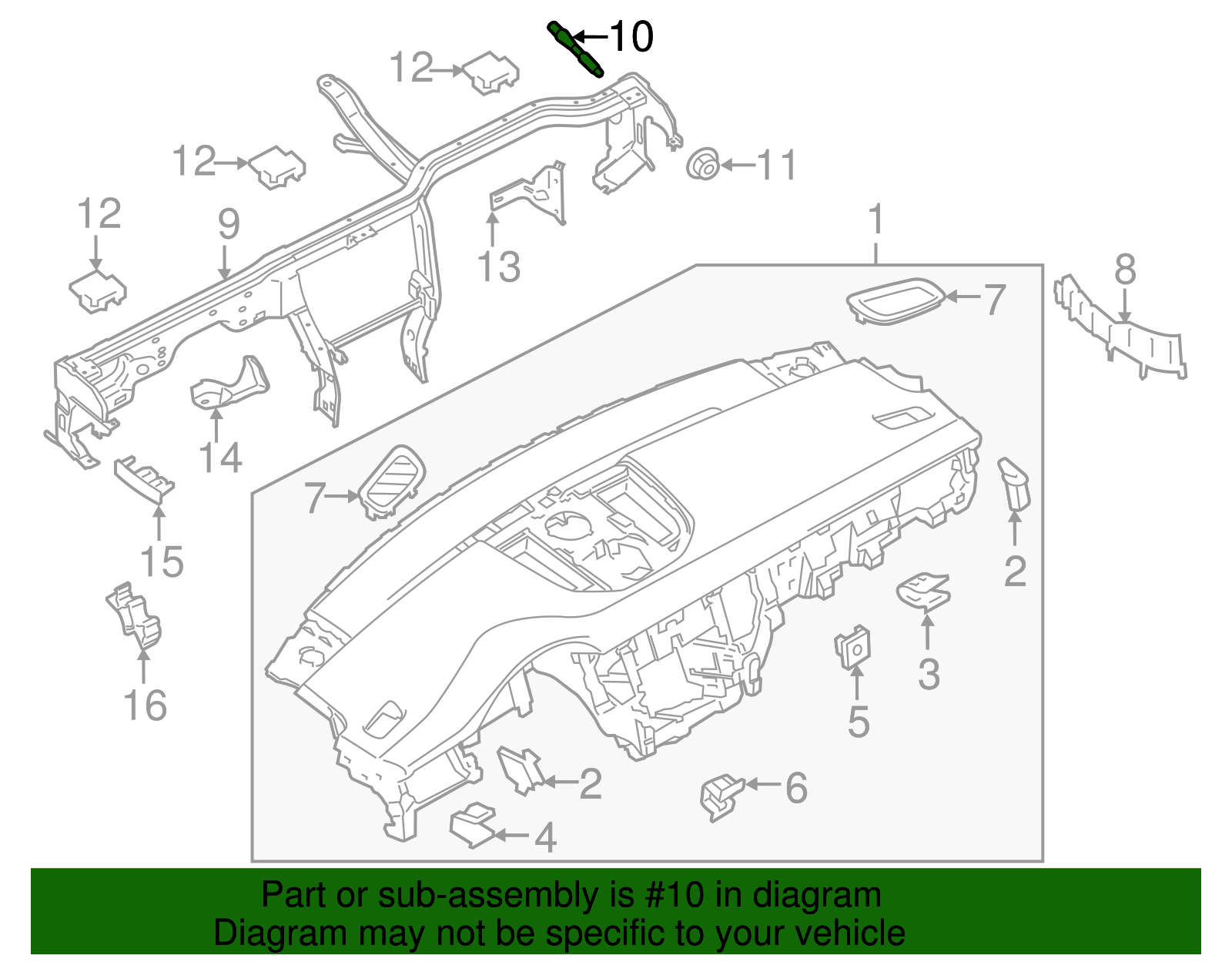 2015-2025 Porsche Macan Cross-Member Stud WHT-002-413 | Porsche Marin