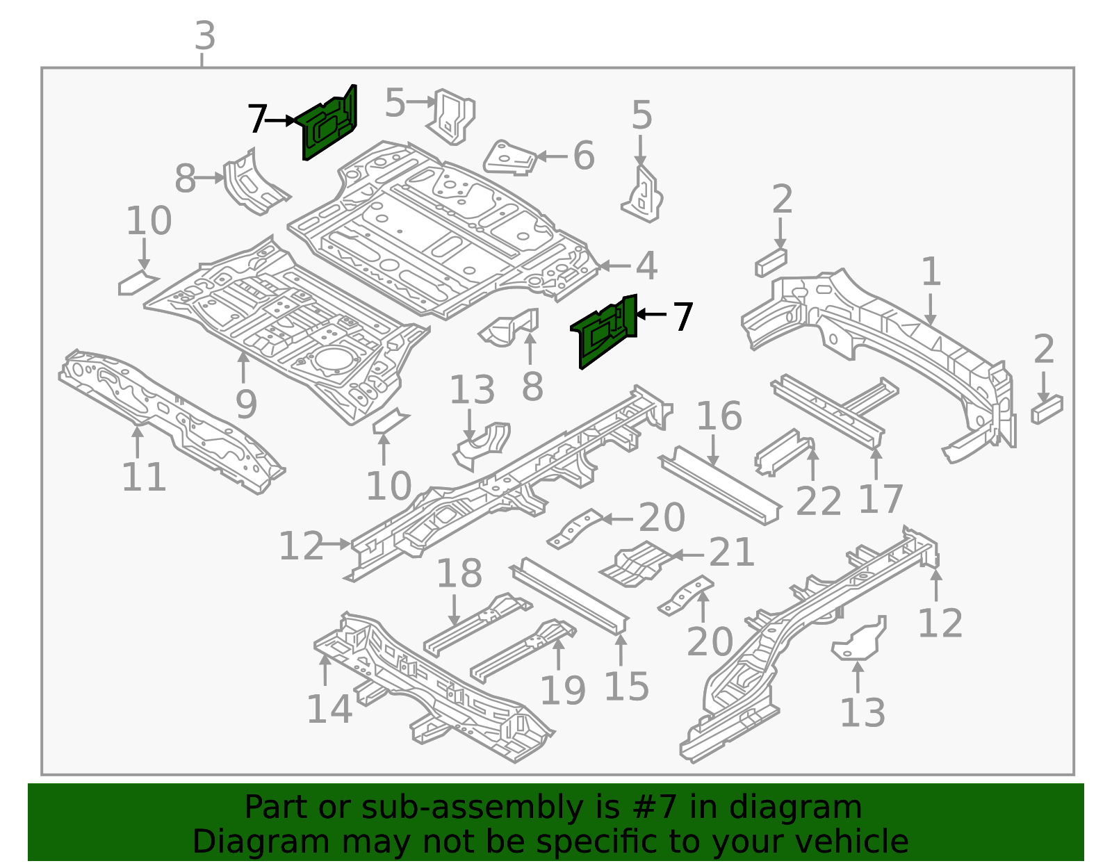 65545-C5000 - Side Reinforced 2016-2020 Kia Sorento | Kia.Parts Store