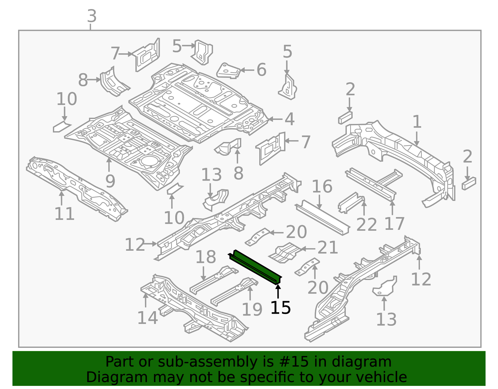 65810-4Z000 - Center Cross-Member 2014-2020 Kia Sorento | Kia.Parts Store