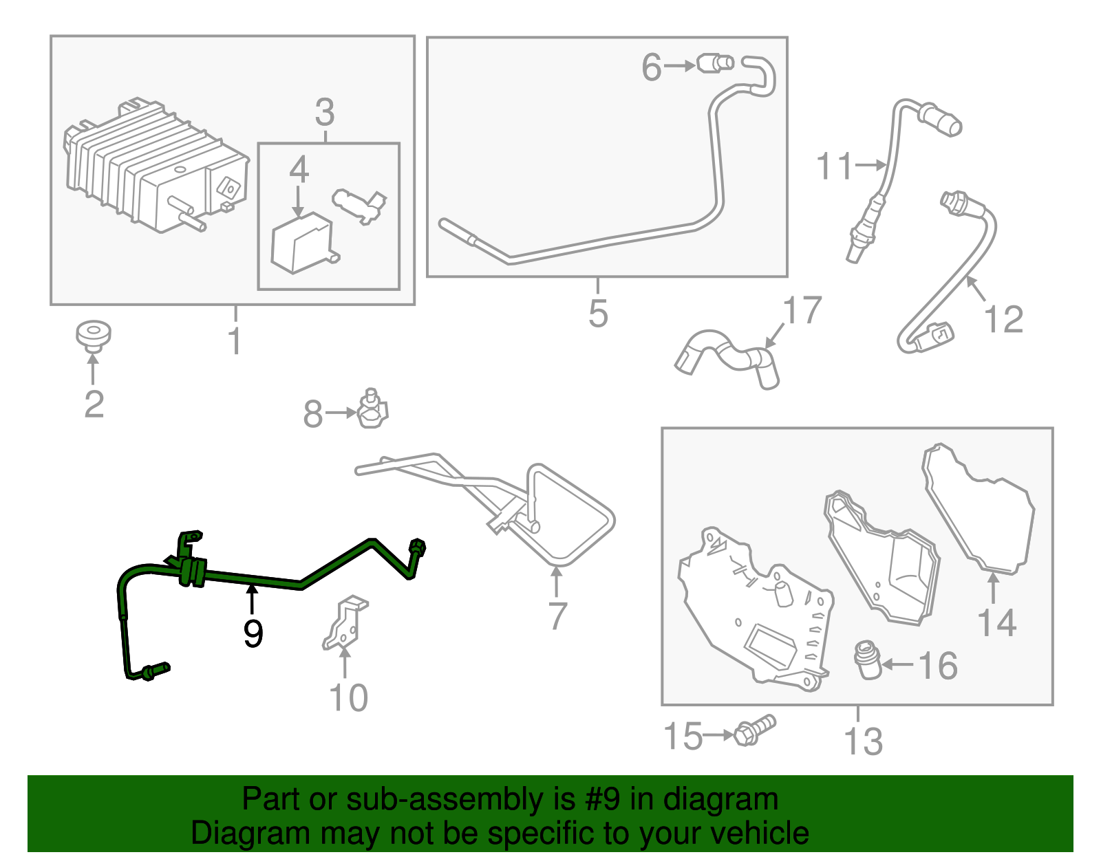 2014-2019 Ford Fiesta Vent Tube D2BZ-9C047-F | OEM Parts Online