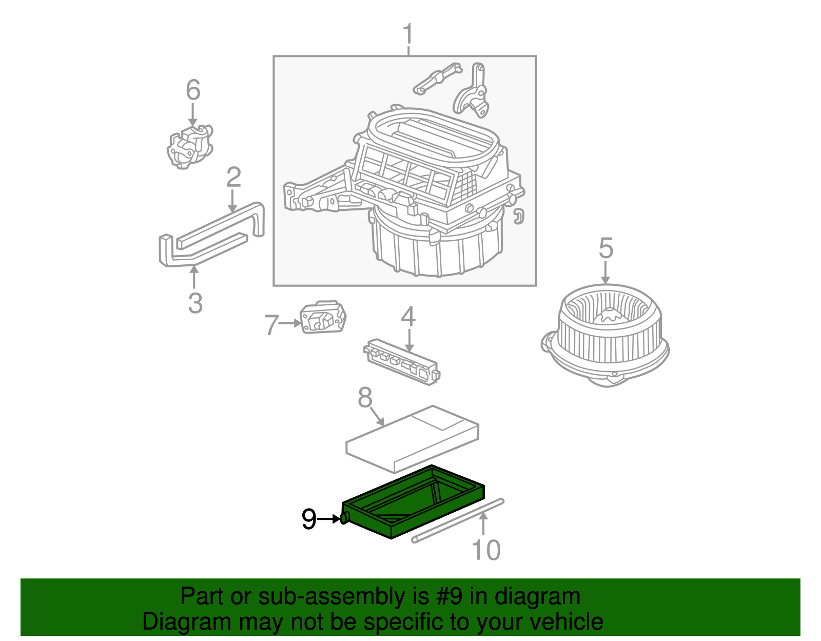 80296-S5A-003 - Cabin Air Filter Case 2001-2011 Honda | Honda Parts Online