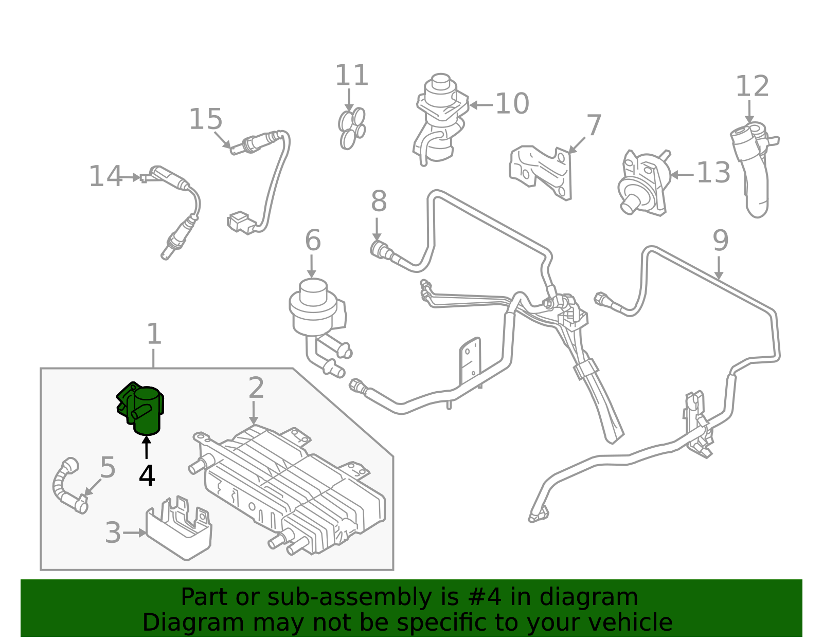 2006-2015 Ford | Vent Control Solenoid | 9U5Z-9F945-E | Walls' Ford Parts