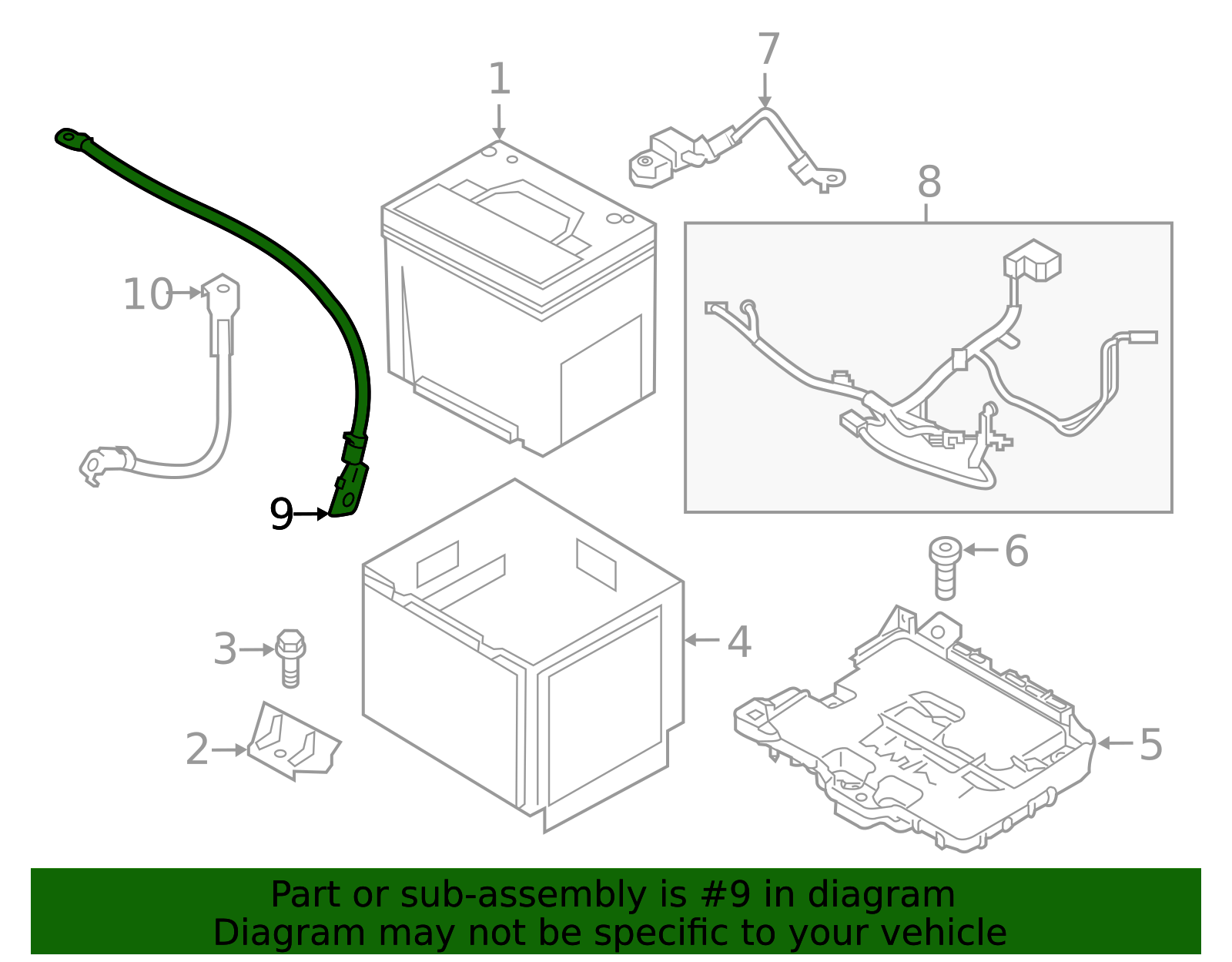 91860-H9130 - Negative Cable 2020 Kia Rio | Kia.Parts Store