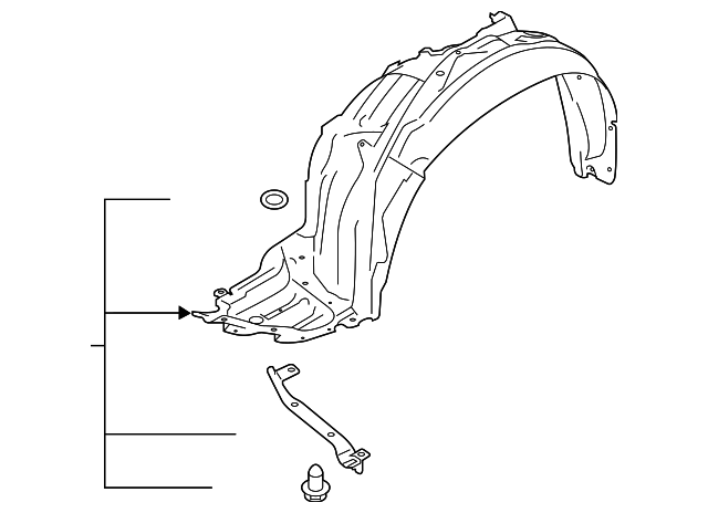 2022-2024 Subaru Forester Fender Liner 59110SJ060 | Subaru Parts Store