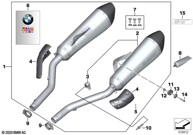 Buy BMW Motorcycle Exhaust Systems | Official BMW Motorrad USA