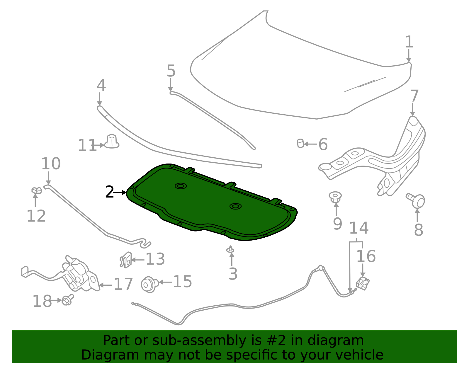 60005653 - 2020-2024 Buick Encore GX - Hood Insulator | Partners Chevy