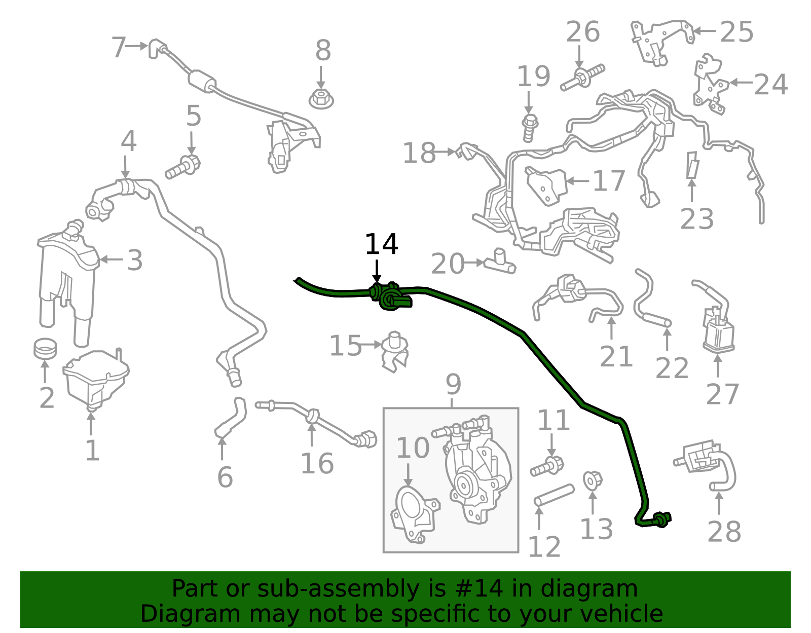 2016 Land Rover Vacuum Hose LR067250 | OEM Parts Online