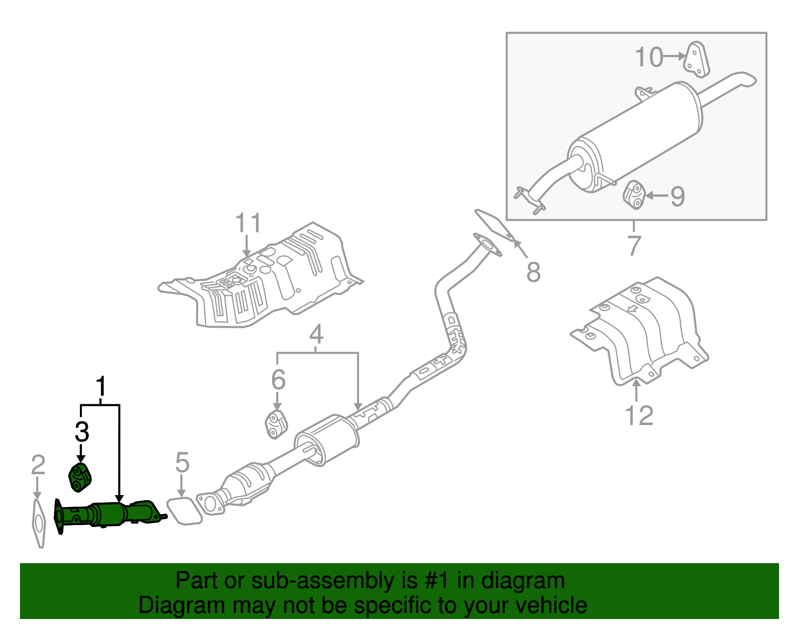 28610-1R220 - Front Pipe 2012-2017 Kia Rio | Kia.Parts Store