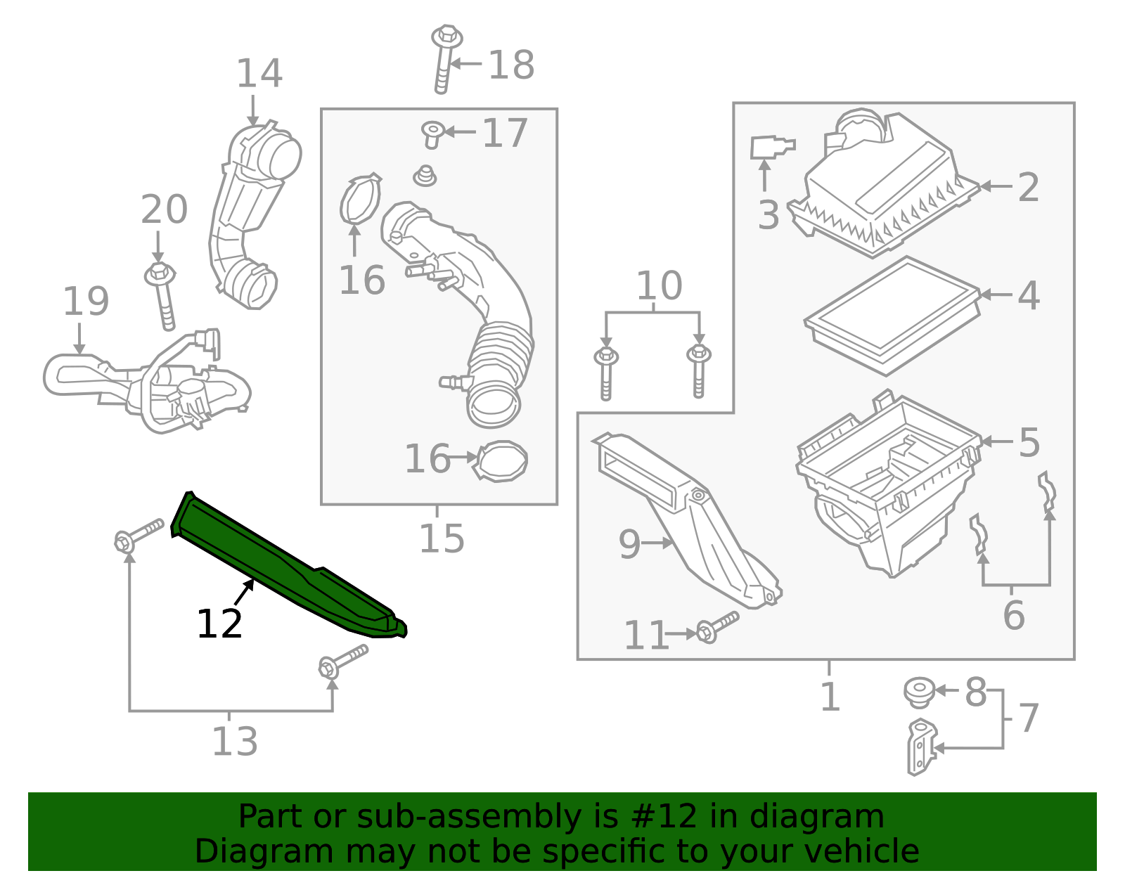 2019-2024 Ford Air Duct F2GZ-9C675-A | TascaParts.com