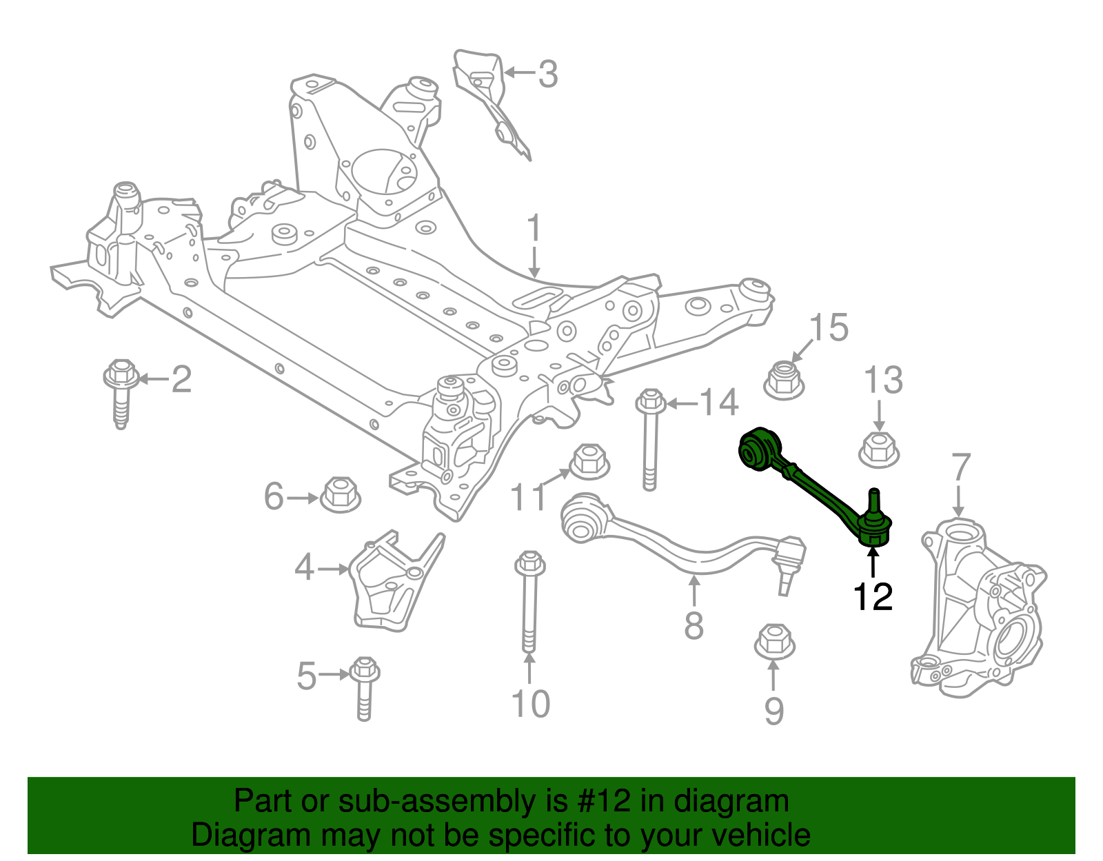 31106870972 - 2018-2024 BMW Lower Control Arm (31-10-6-870-972) | BMW ...