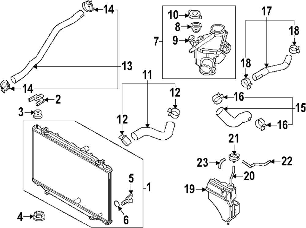 PYML-15-17YG - 2019-2024 Mazda CX-5 - Engine Coolant Reservoir | Mazda ...