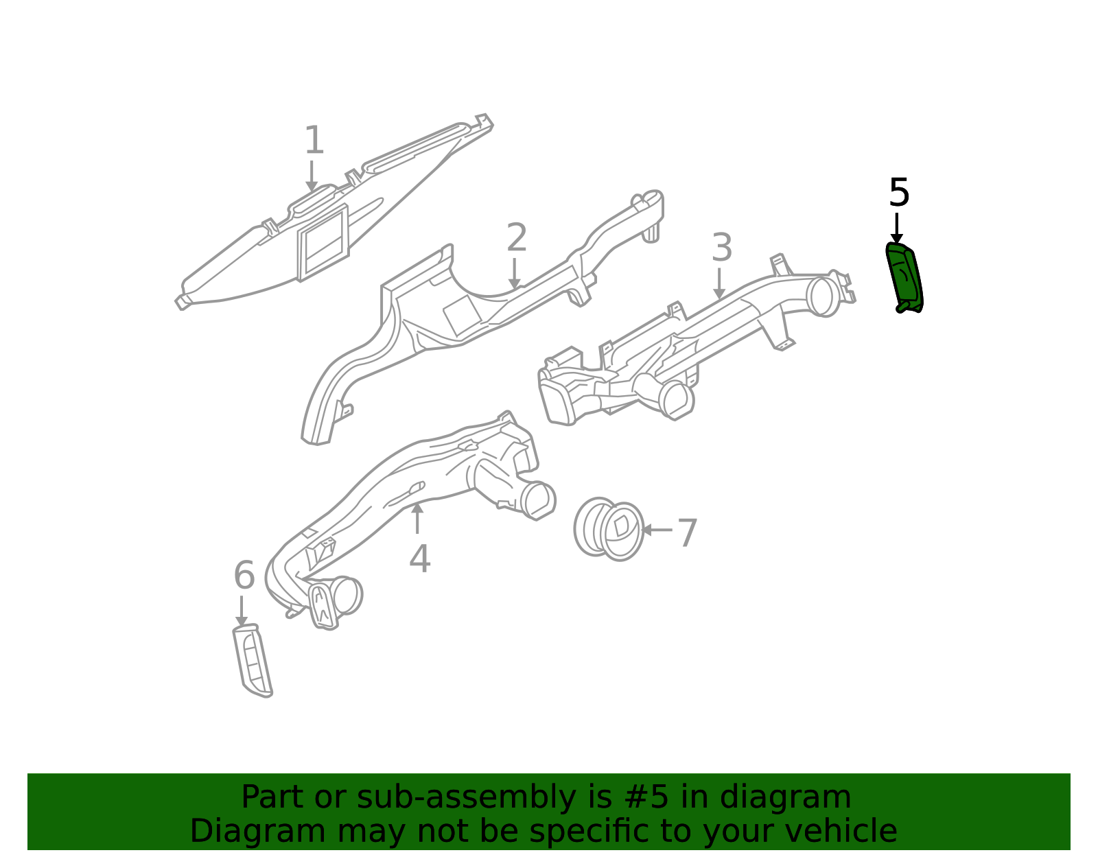 2009-2025 Ford Defroster Nozzle 9C2Z-15046A76-AA | TascaParts.com