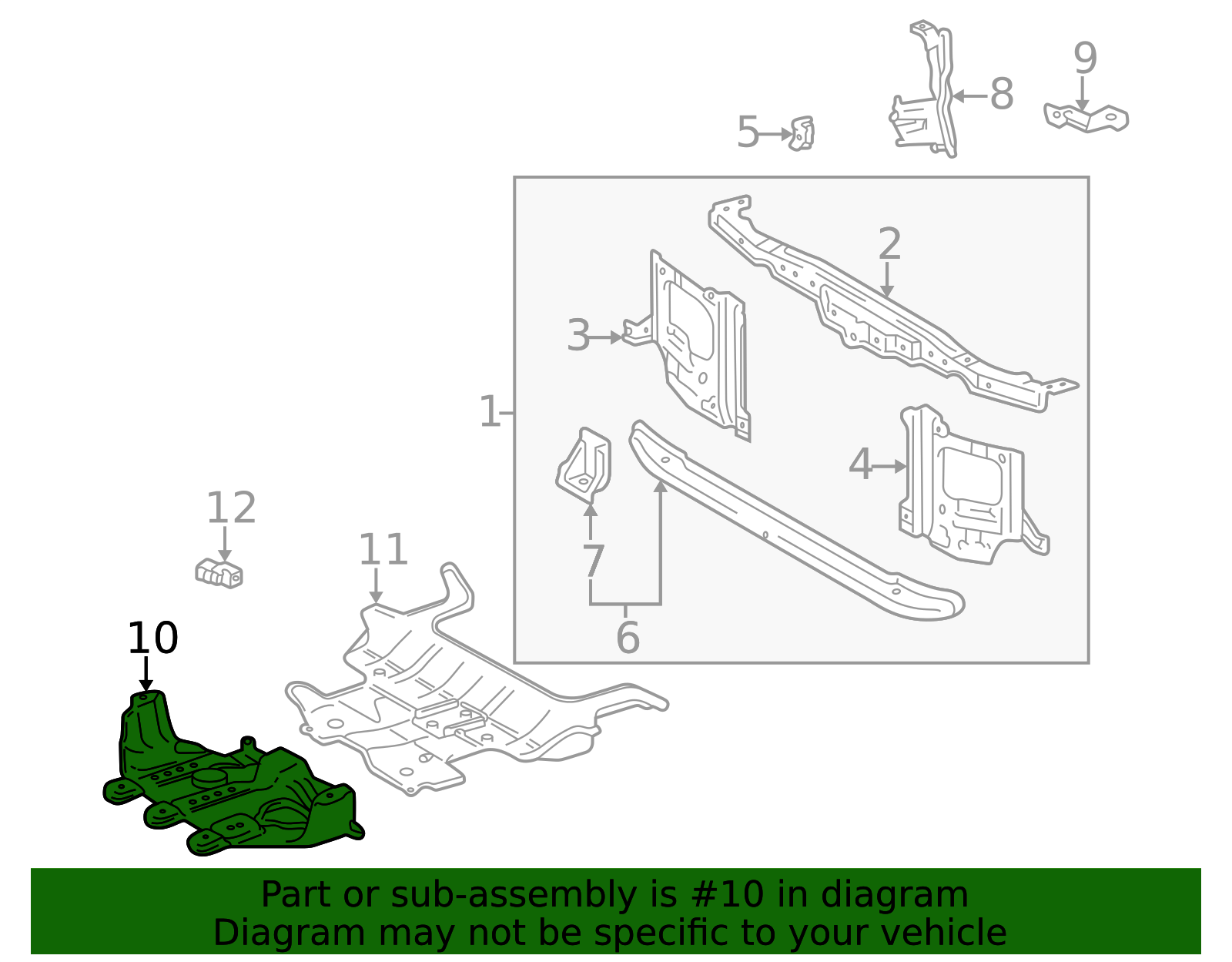51410-60020 - High-Quality Radiator Support Splash Shield for 1998-2007 ...