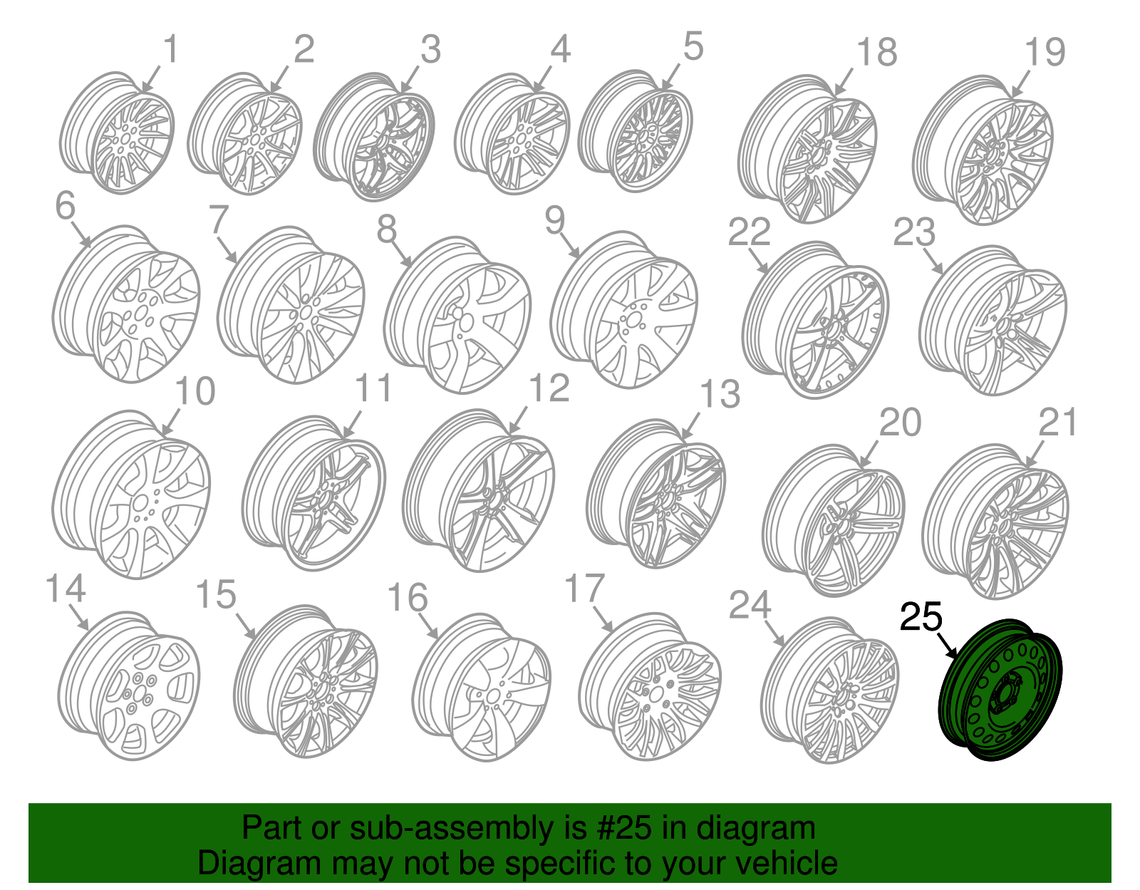 BMW 2004-2010 BMW Wheel 36-11-6-758-778 | BMW AutoNation Parts