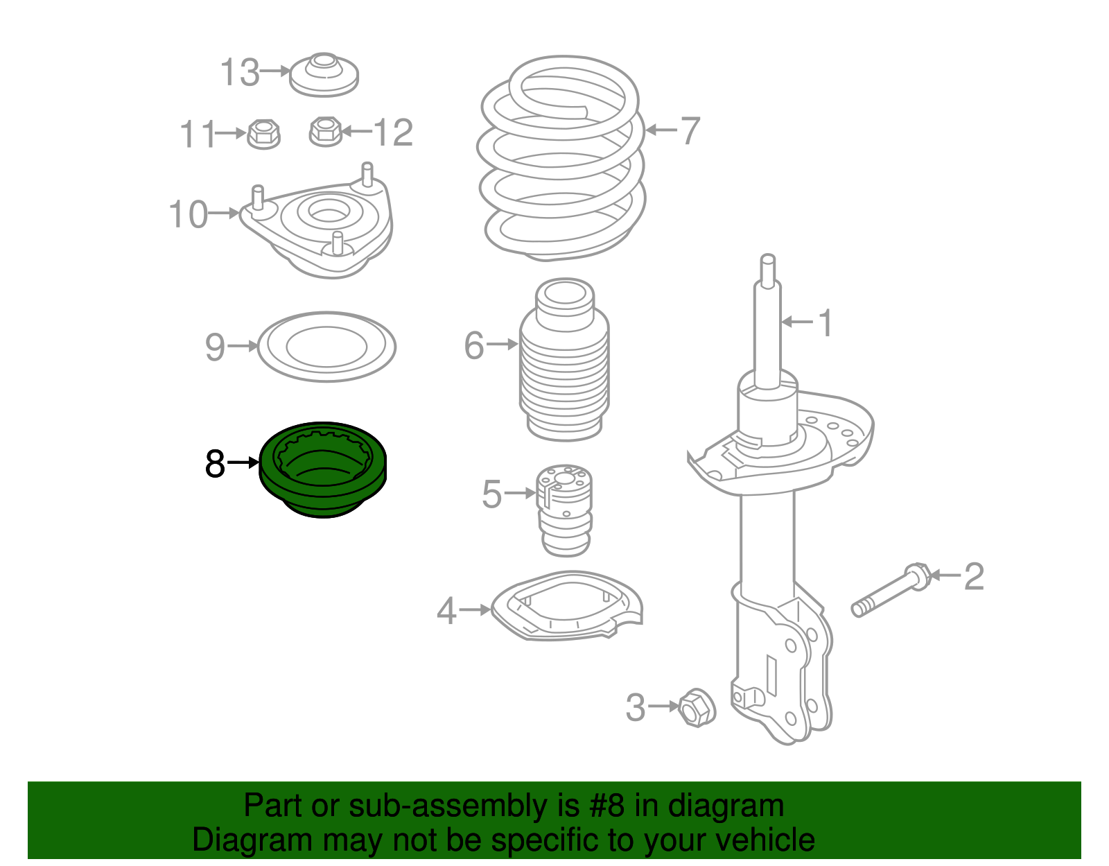 2016-2025 Kia Bearing 54612-C1000 | OEM Parts Online
