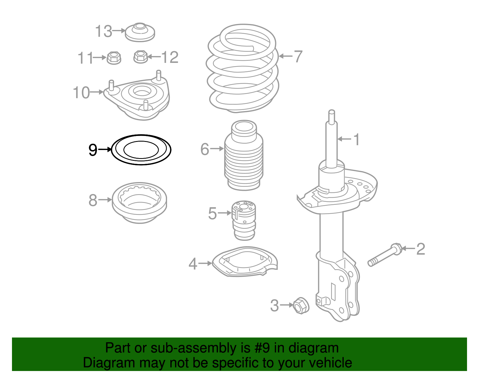 54623-D4000 - Upper Pad 2017-2025 Kia | Kia.Parts Store