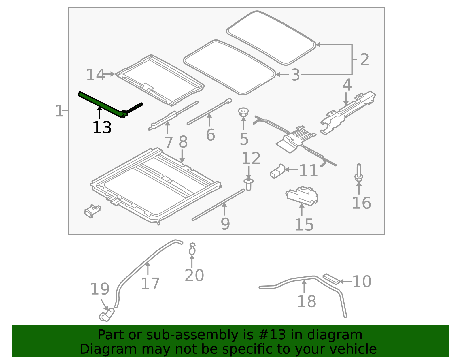 2010-2013 Kia Forte Koup Air Deflector 81641-1M200 | QuirkParts
