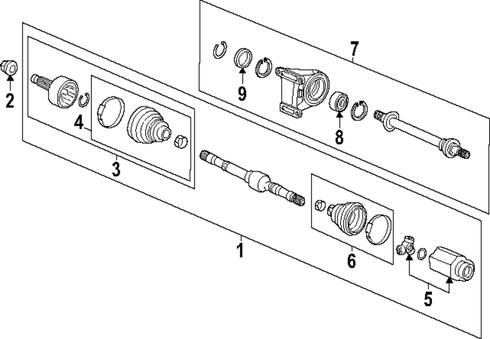44305-30A-A01 - Honda Axle Assembly 2023-2025 Honda Accord ...