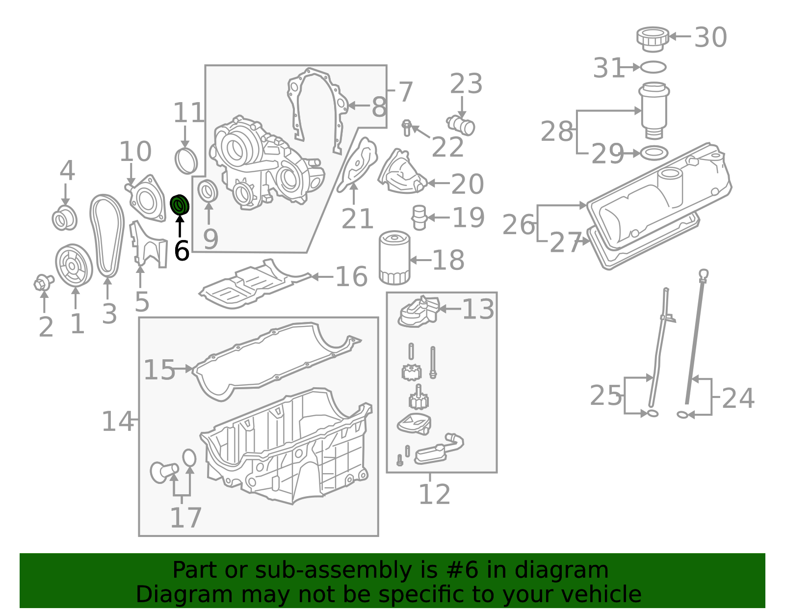 1999-2011 GM Crankshaft Sprocket 12568125 | Awesome Parts