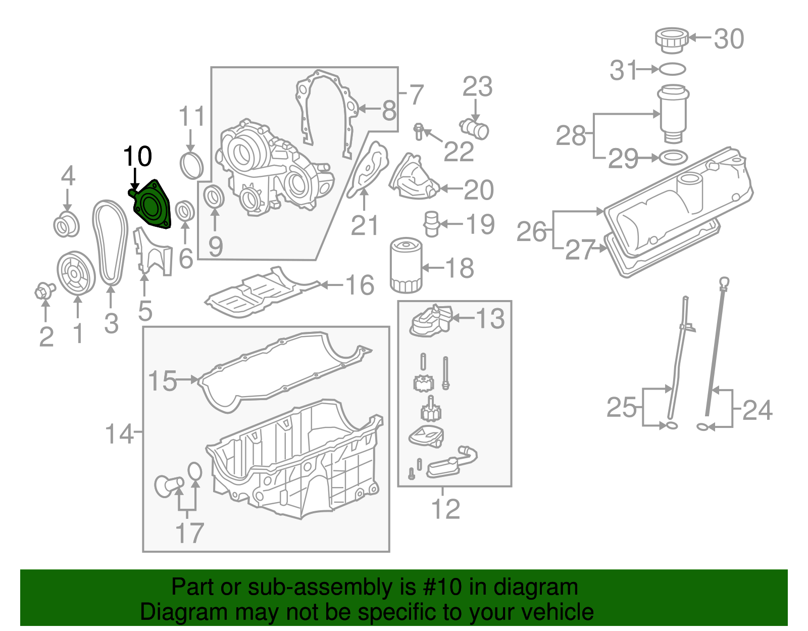 2006-2011 GM Camshaft Phaser Magnet 12589784 GM | GMPartsDirect.com