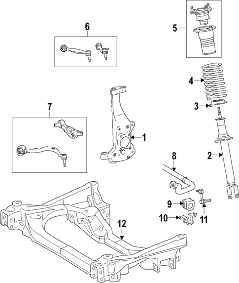 Front Suspension for 2010 Lexus LS460 | OEM Parts Online