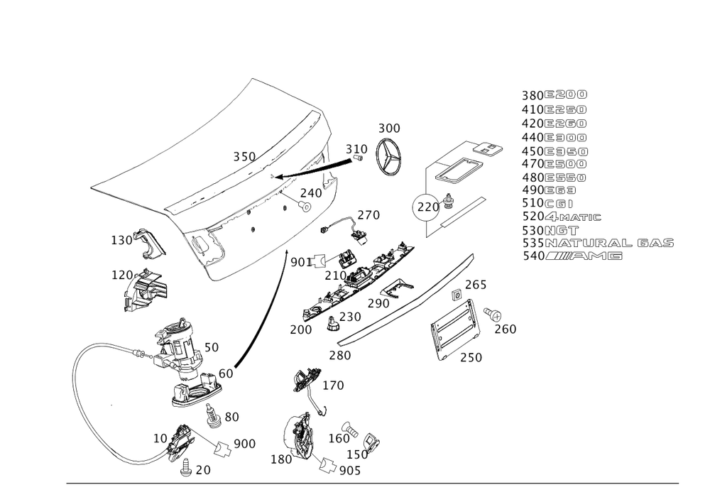 Genuine Mercedes Star for 2007-2016 Mercedes-Benz | Part# 212-817-00-16 ...