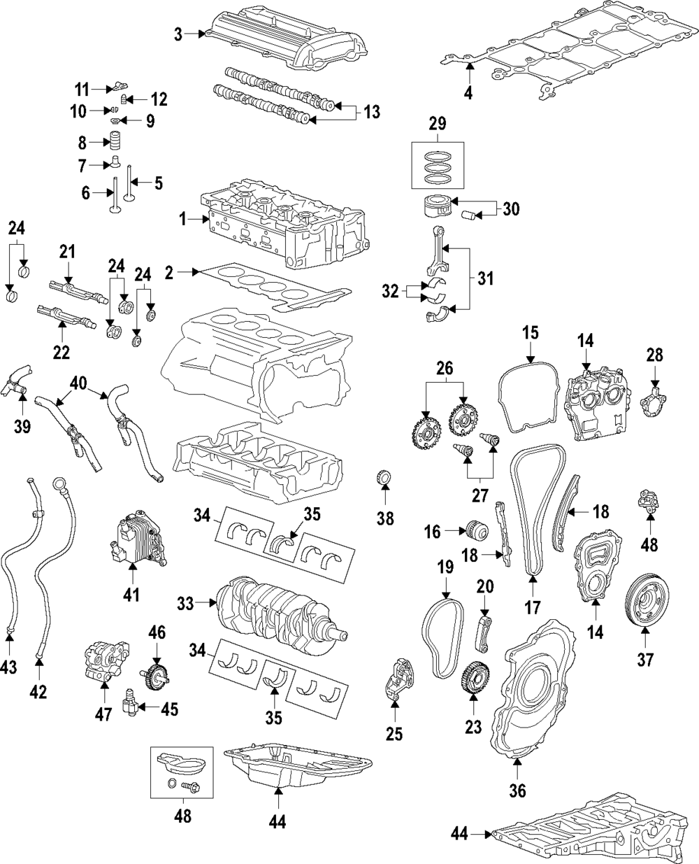 2019-2025 GM Engine Timing Camshaft Sprocket 12706545 GM ...