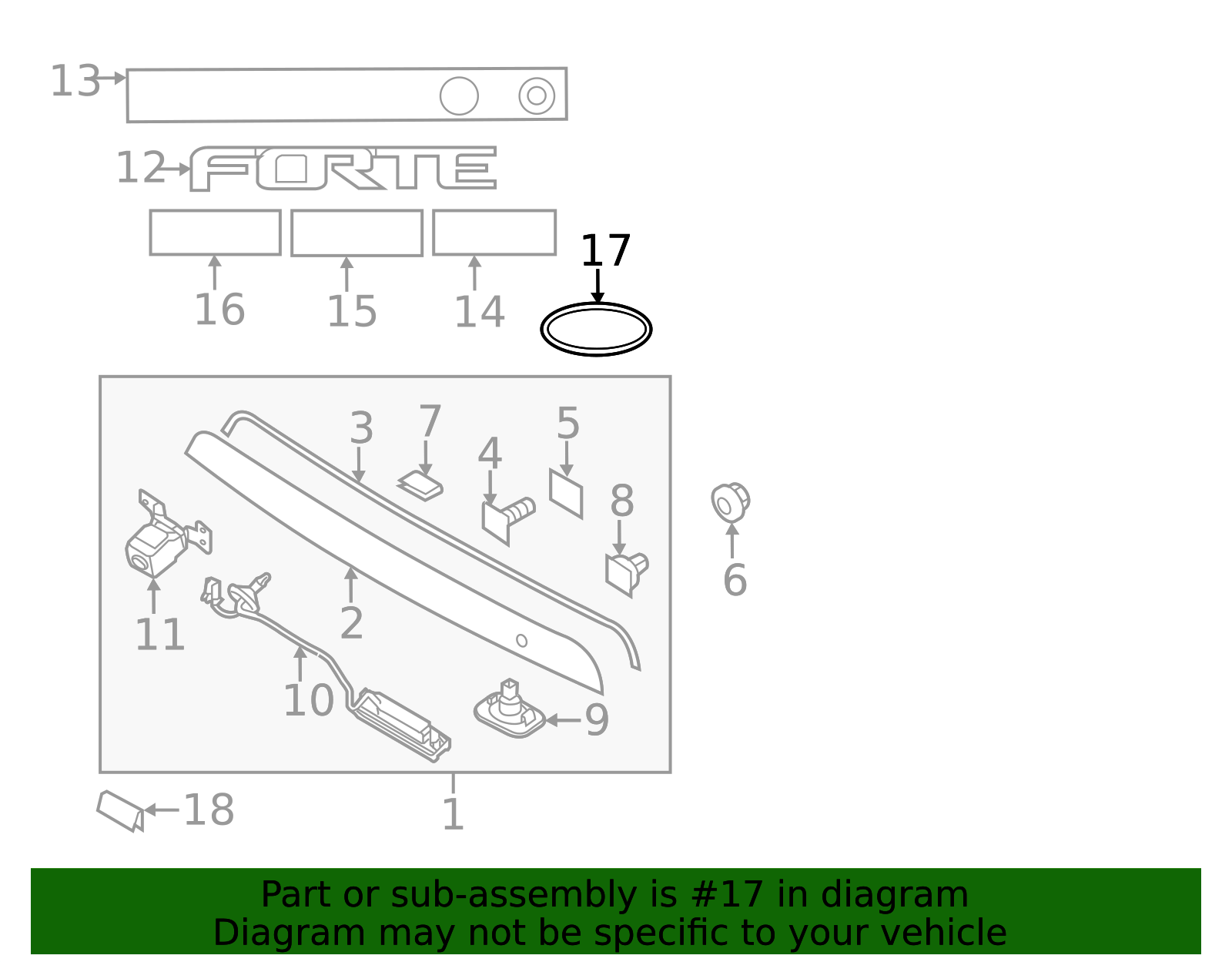 86318-2G000 - Ornament 2005-2013 Kia | Kia.Parts Store