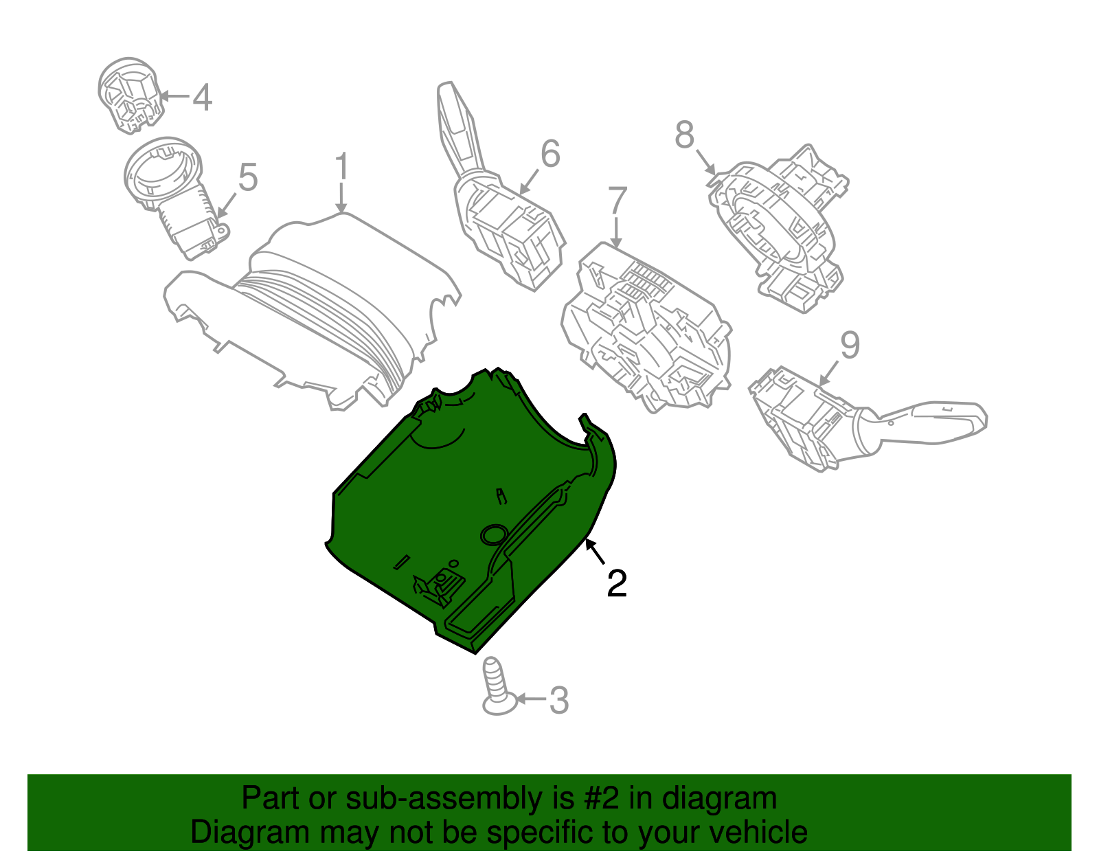 2011-2019 Ford Fiesta | Lower Shroud | BE8Z-3530-BA | Walls' Ford Parts