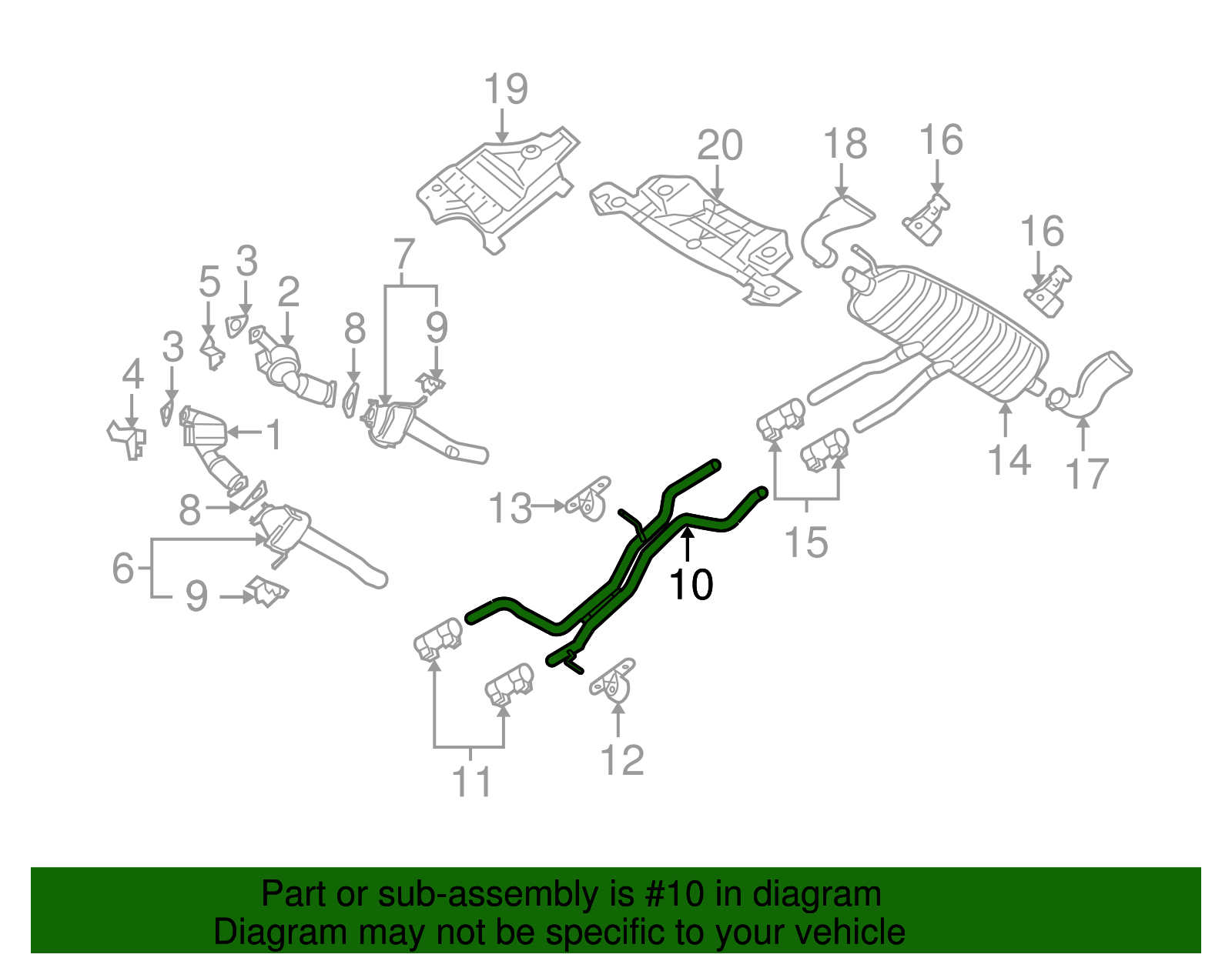 7L6-253-201-A - Connector Pipe 2004-2008 Volkswagen Touareg | Wolfsburg ...